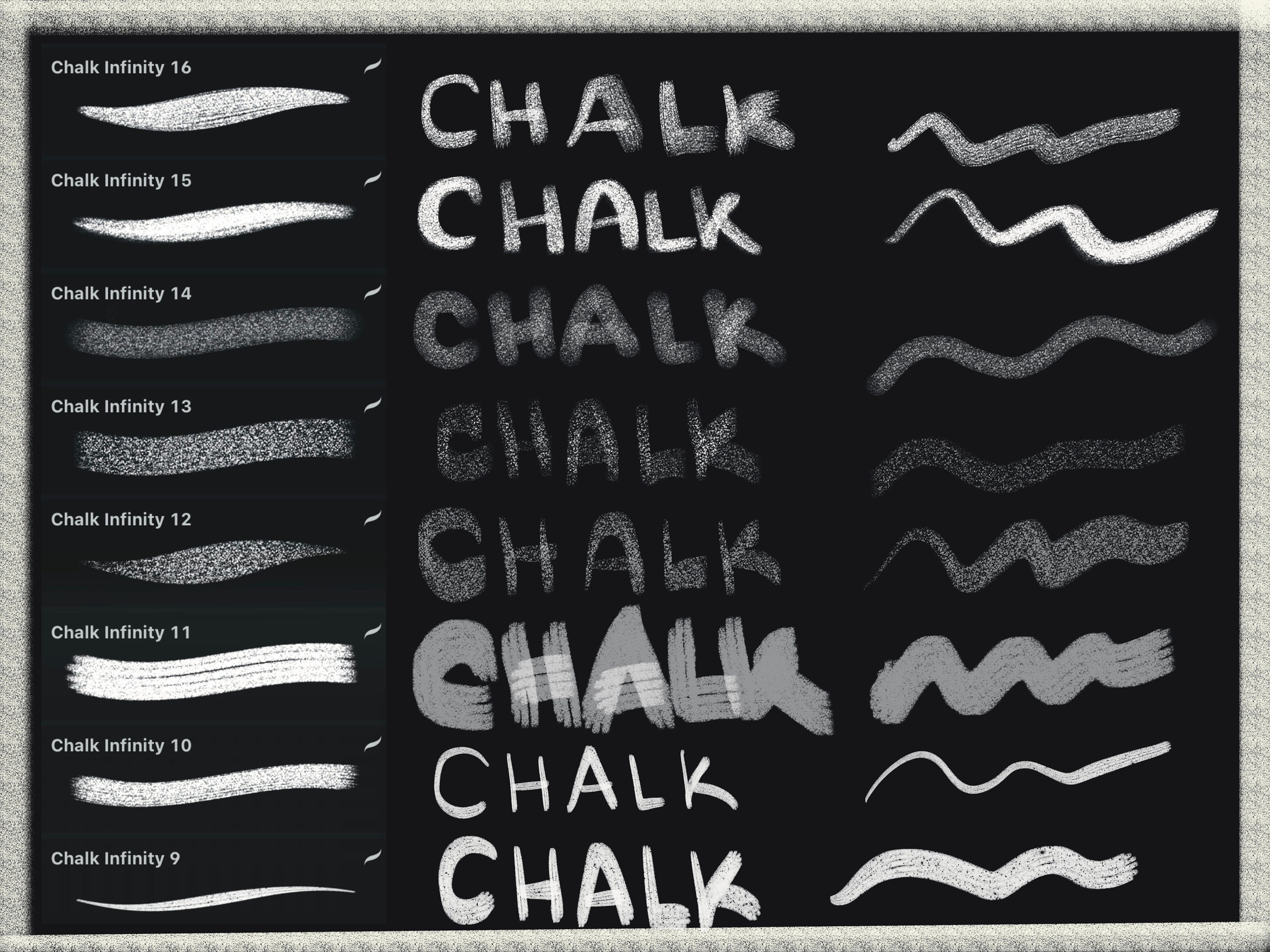 Procreate Chalk procreate Brusheschalk Brushes for - Etsy