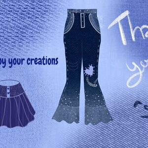 DENIM PROCREATE Brush,jean Procreate Brush Set,denim Seamless,procreate ...