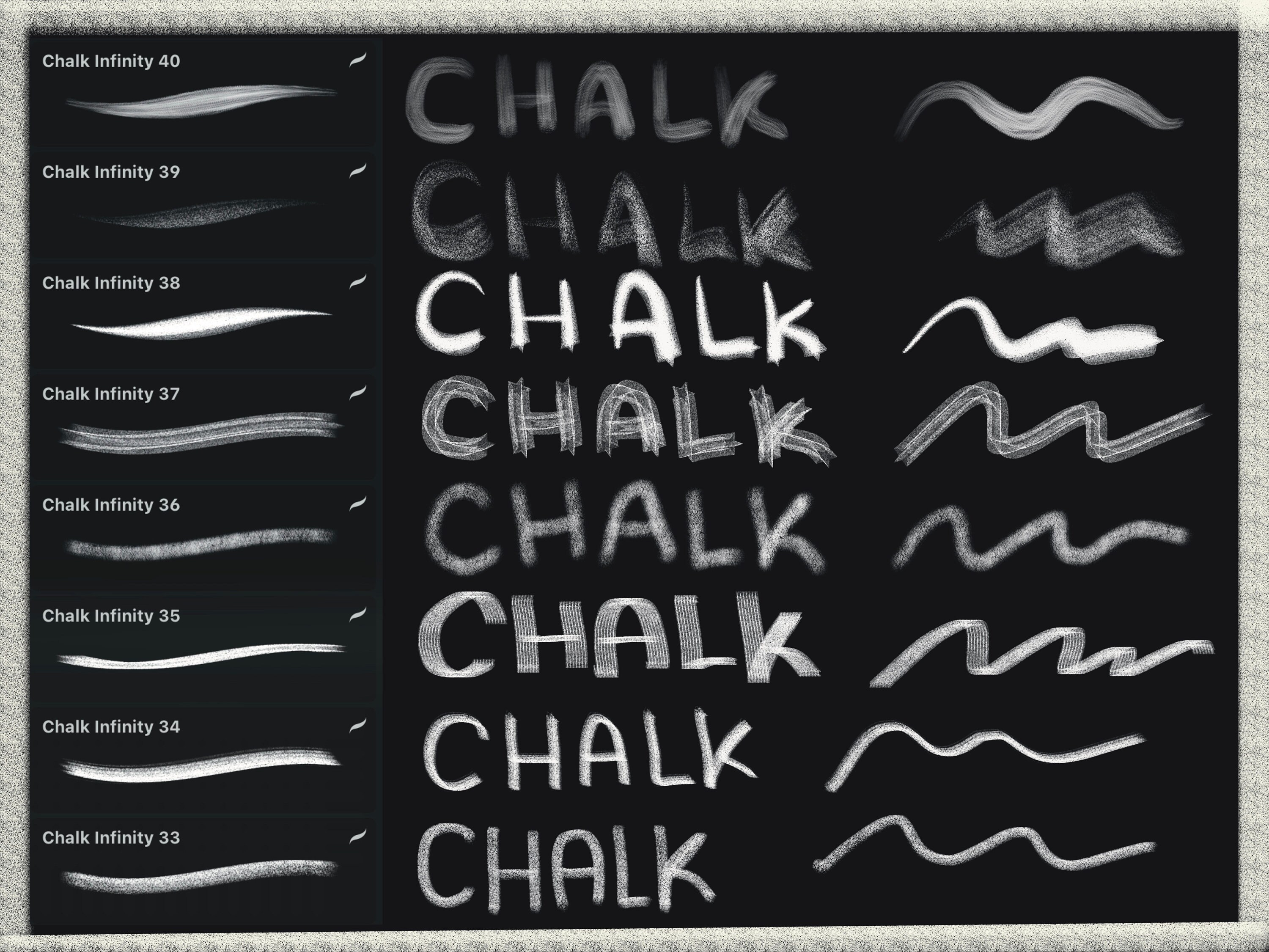 Procreate Chalk procreate Brusheschalk Brushes for - Etsy