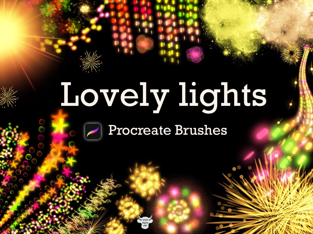Procreate Effects Brushes,lovely Lights Brushes Procreate,string Lights ...