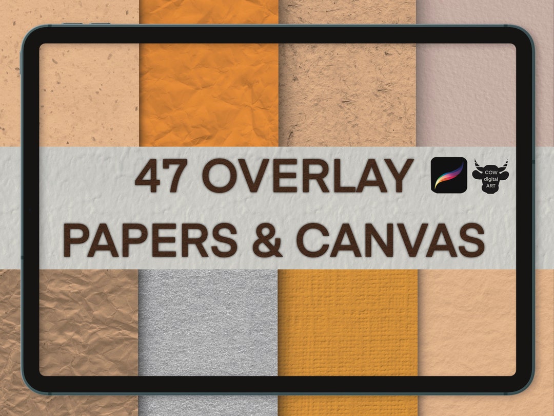 Procreate Paper,procreate Canvas Overlay ,overlay Paper Brushes ...