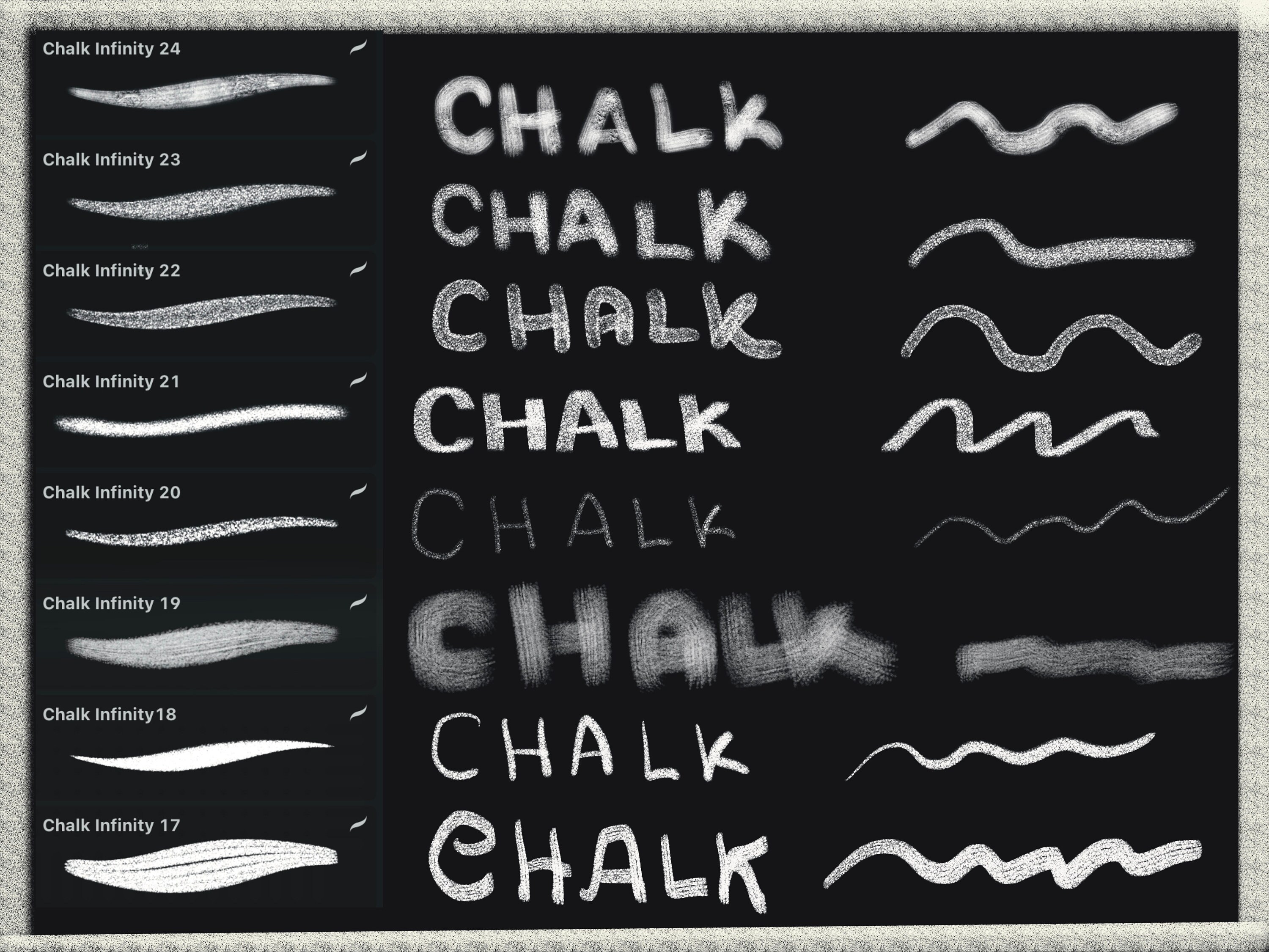 Procreate Chalk procreate Brusheschalk Brushes for - Etsy