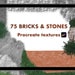 Brick Procreate Pattern, Brick Wall Procreate Brush ,brick Stone ...