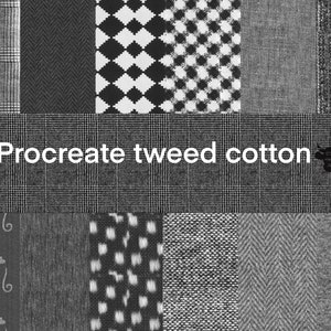 Procreate Tweed Brush,procreate Fabric Brush, Tweed Texture Procreate ...