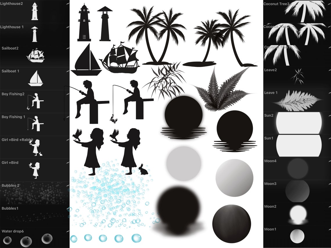 Seascape Procreate Brush Set Ocean Brush Procreate Brushes - Etsy