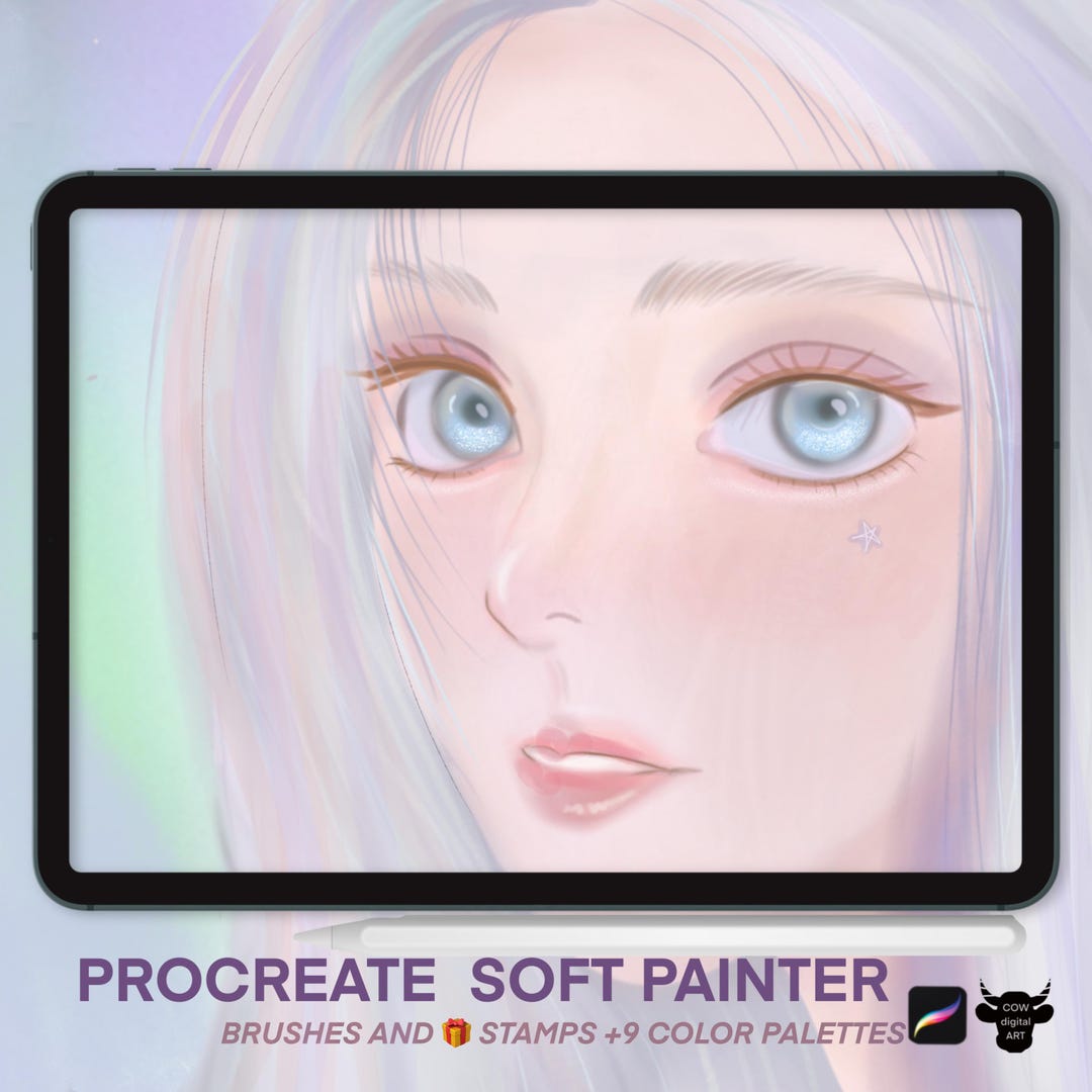 Soft Anime Brushes for Procreate,shading Tools Brushes,procreate Soft ...