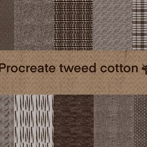 Procreate Tweed Brush,procreate Fabric Brush, Tweed Texture Procreate ...