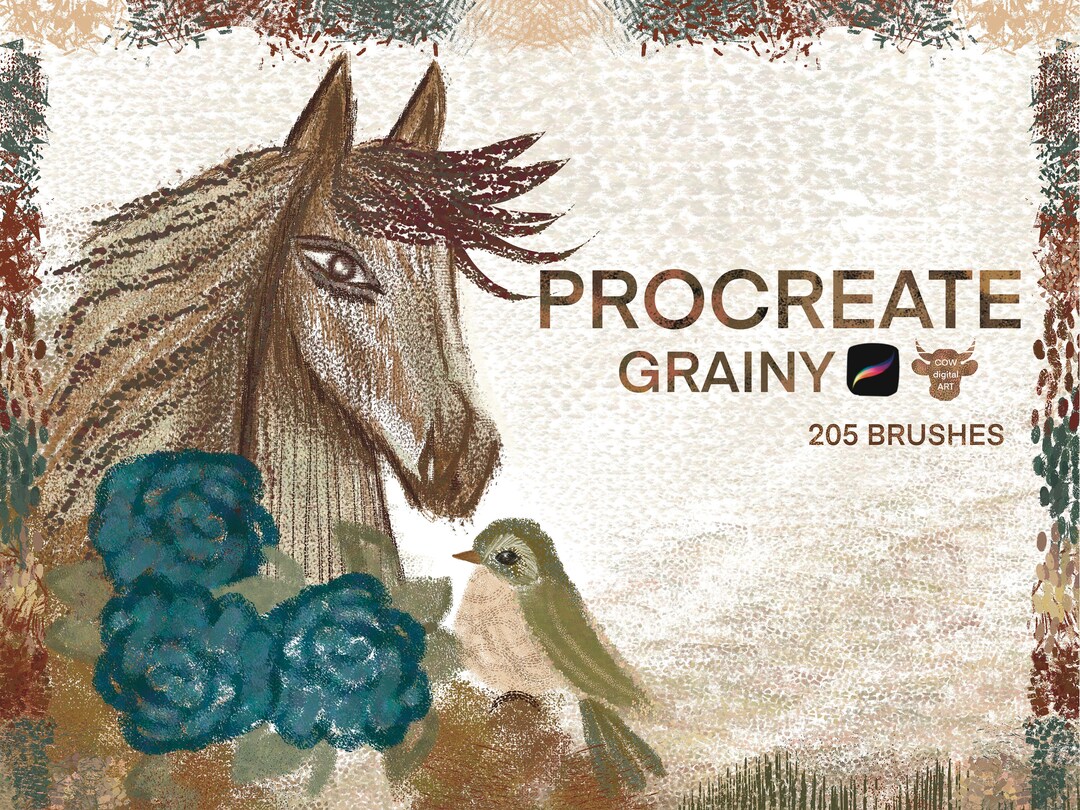 Grain Procreate Brushes, Procreate Texture Brushes, Procreate Noise ...
