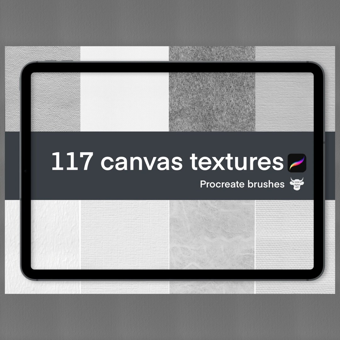 CANVAS TEXTURE for Procreate,procreate Texture Paper,paper Brush Set ...