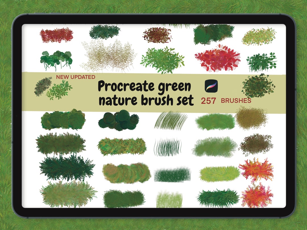 Landscape Brush Procreate ,grass Brush Procreate ,nature Brush ...