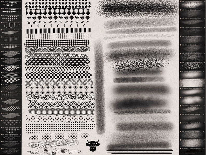 240 Tattoo Procreate Brushes Procreate Ink Tattoo Brushes - Etsy