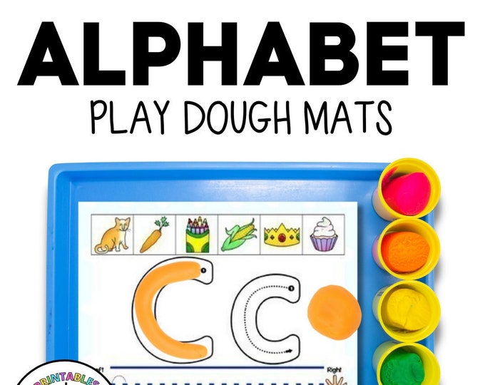 26 Printable Alphabet ABC Letter Learning Play Dough Activity Mats ...