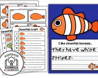 Printable Jellyfish Cut and Paste Craft Instant Digital - Etsy