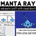 Printable Manta Ray Cut and Paste Craft - Instant Digital Download - Etsy