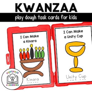 Kwanzaa Playdough Task Cards | Kwanzaa-themed Playdough Activity - Etsy