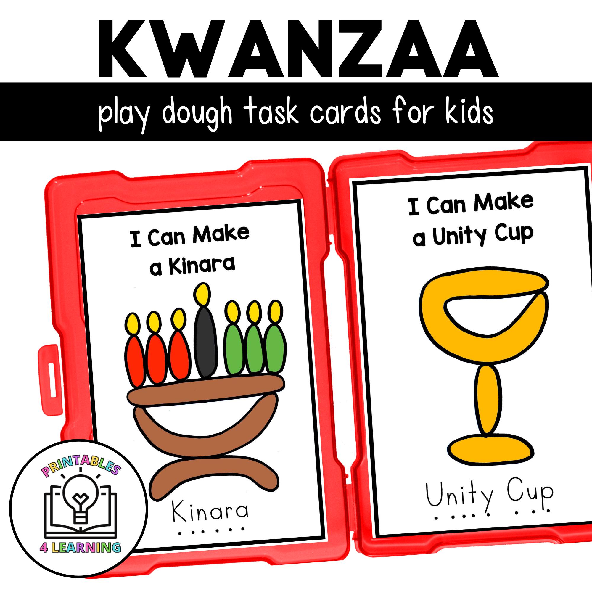 Kwanzaa Playdough Task Cards | Kwanzaa-themed Playdough Activity - Etsy