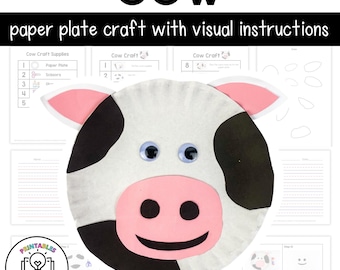 Parrot Paper Plate Craft With Visual Instructions - Etsy