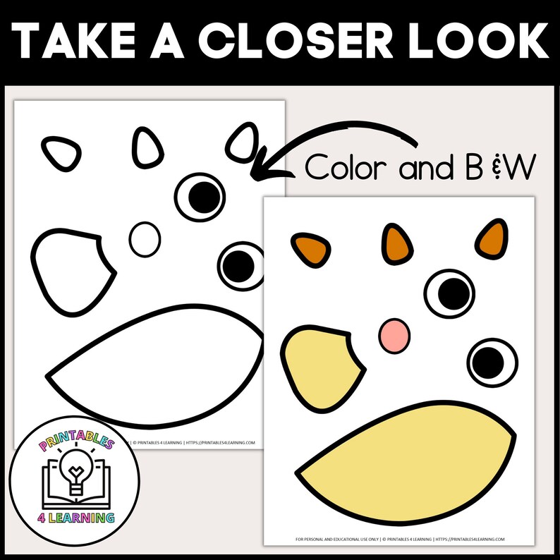 Printable Pufferfish Cut and Paste Craft Instant Digital - Etsy