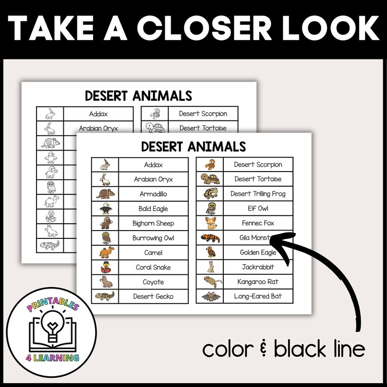 Who Am I? Headbands Game - Desert Animals Edition - Etsy