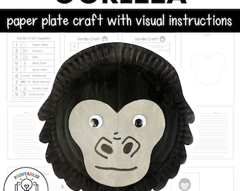 Parrot Paper Plate Craft With Visual Instructions - Etsy