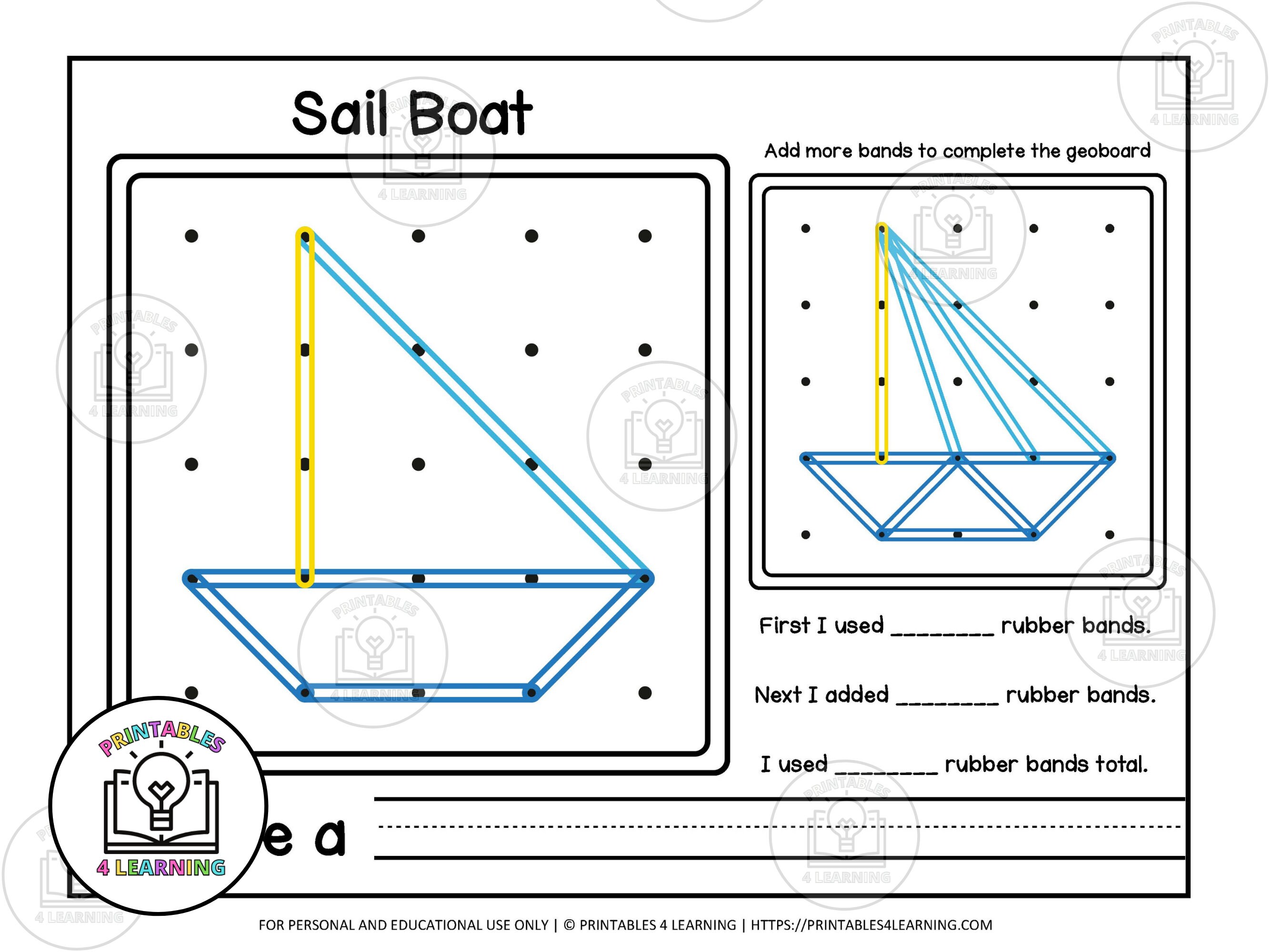 Geoboard Activities: Summer Patterns Packet - Etsy