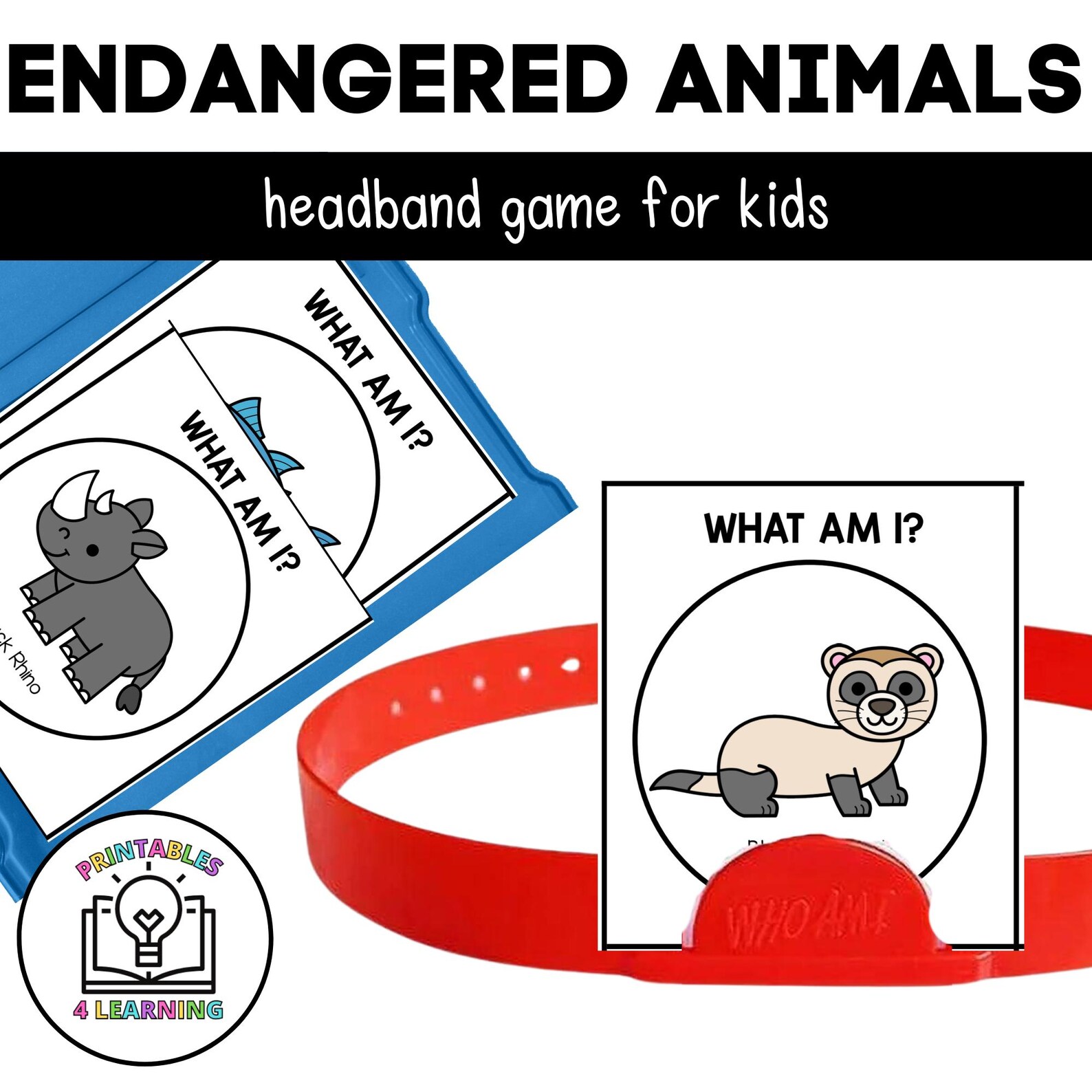 Who Am I? Animals Headband Game Bundle | Instant Digital Download ...