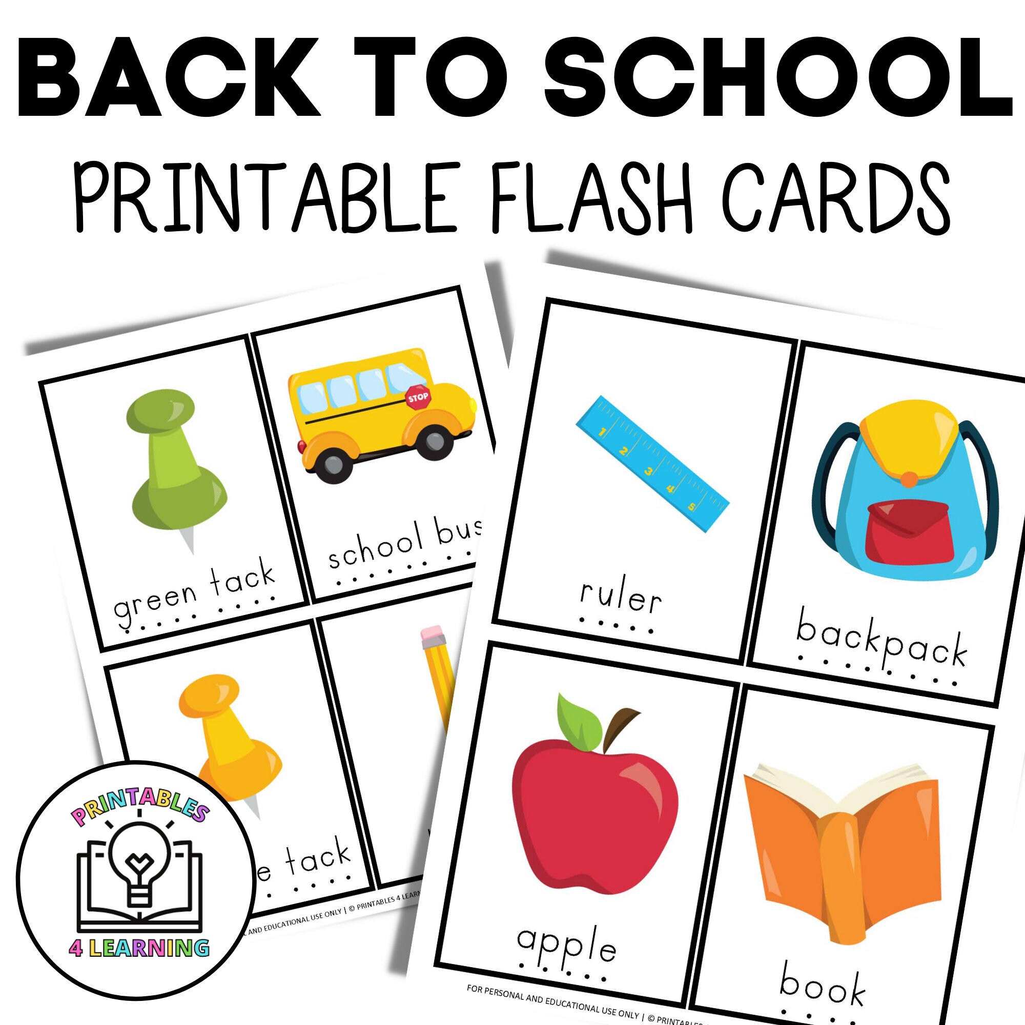 I Spy Game: Back to School - Printable Kids Activity Instant Digital ...