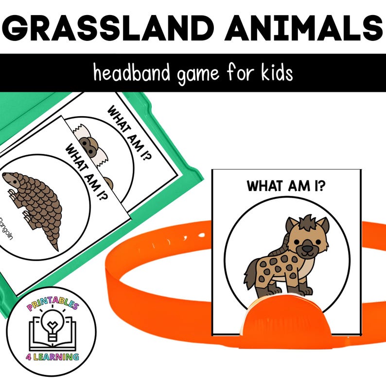 Who Am I? Animals Headband Game Bundle | Instant Digital Download ...