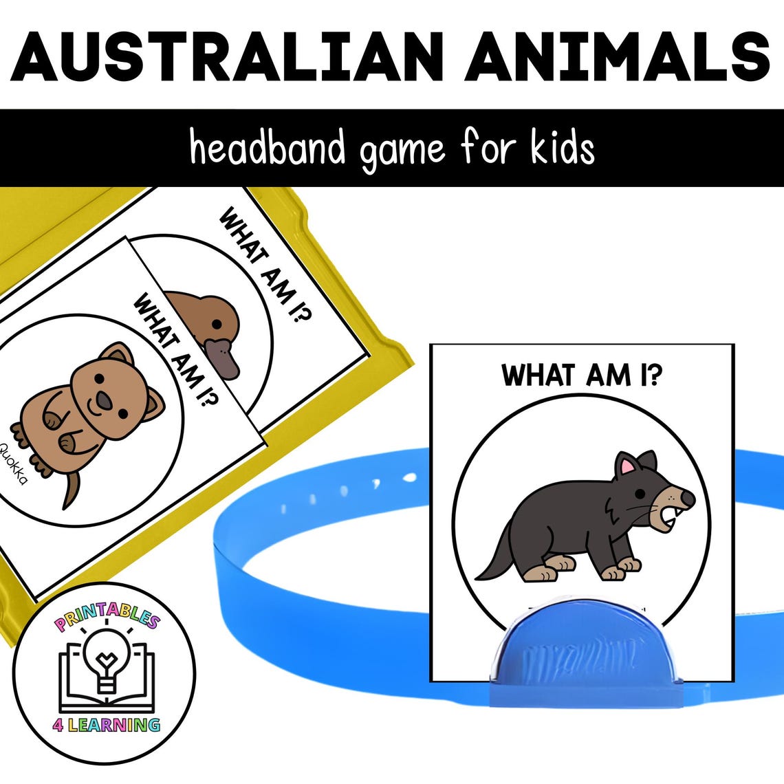 Who Am I? Animals Headband Game Bundle | Instant Digital Download ...