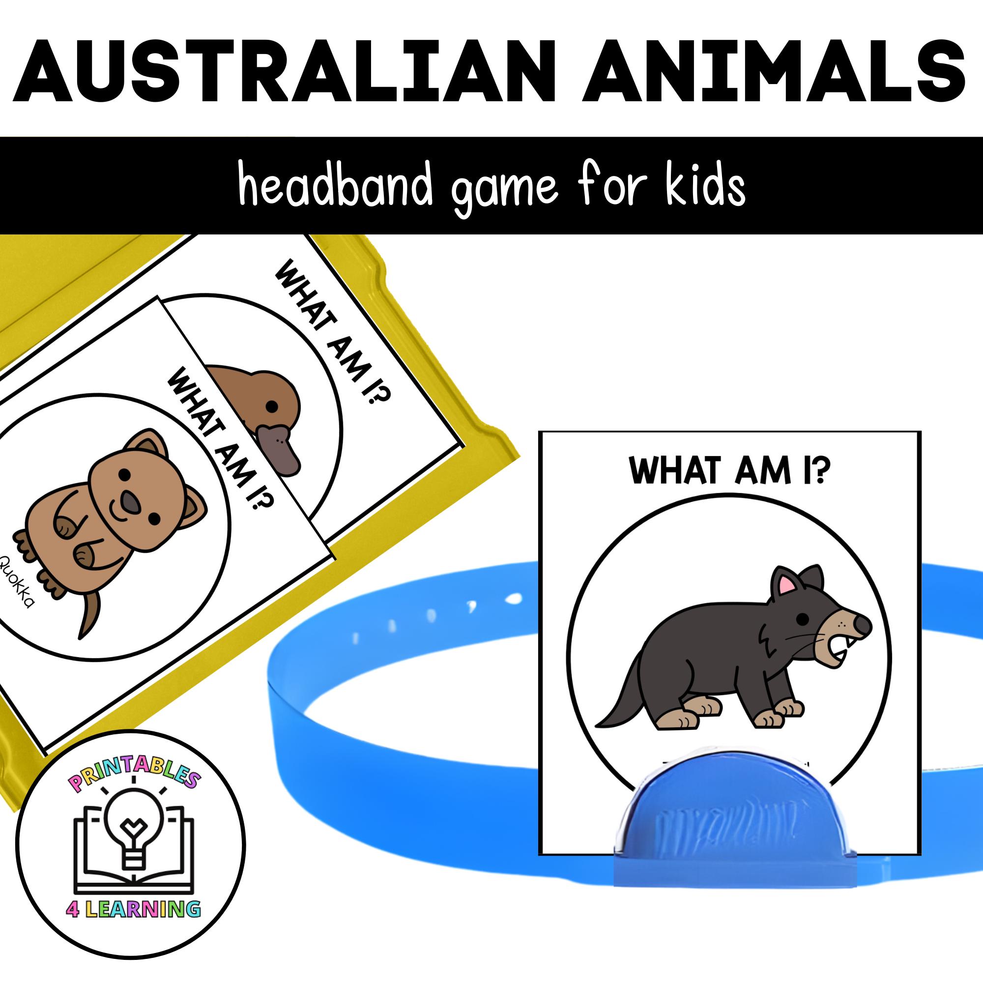 Who Am I? Animals Headband Game Bundle | Instant Digital Download ...