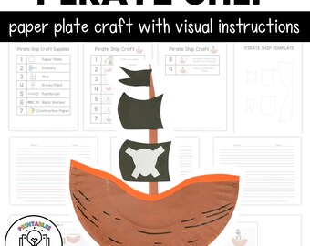 Sheep Paper Plate Craft With Visual Instructions - Etsy