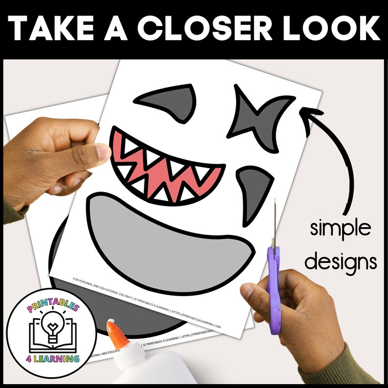 Printable Shark Cut and Paste Craft - Instant Digital Download - Etsy