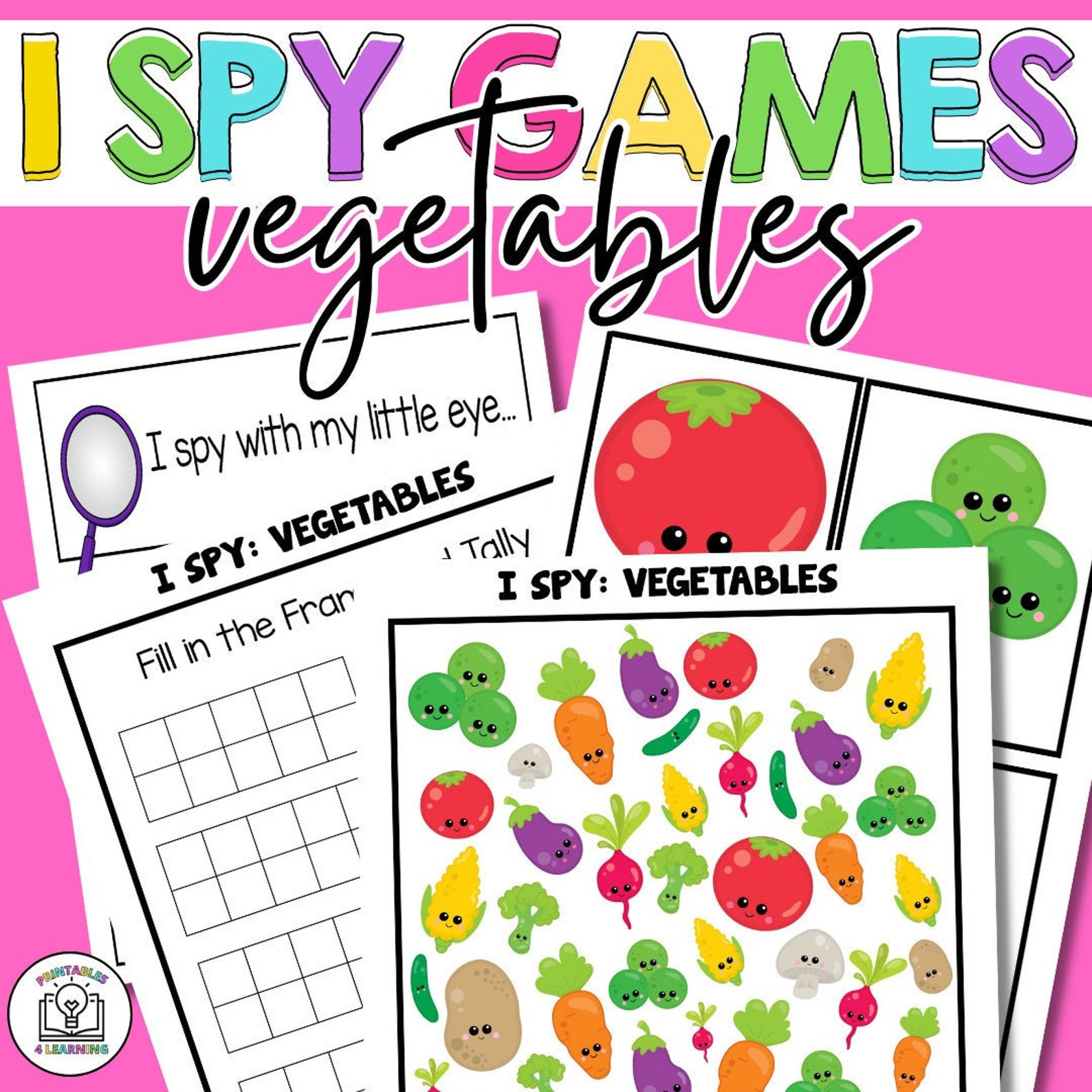 I Spy Vegetables - Etsy