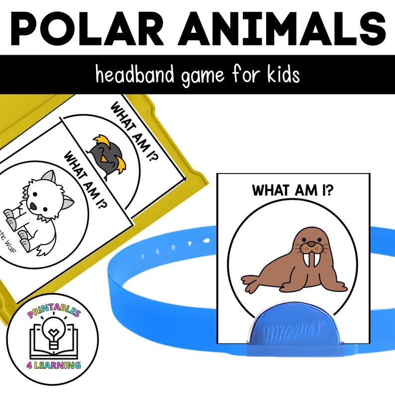 Who Am I? Animals Headband Game Bundle | Instant Digital Download ...