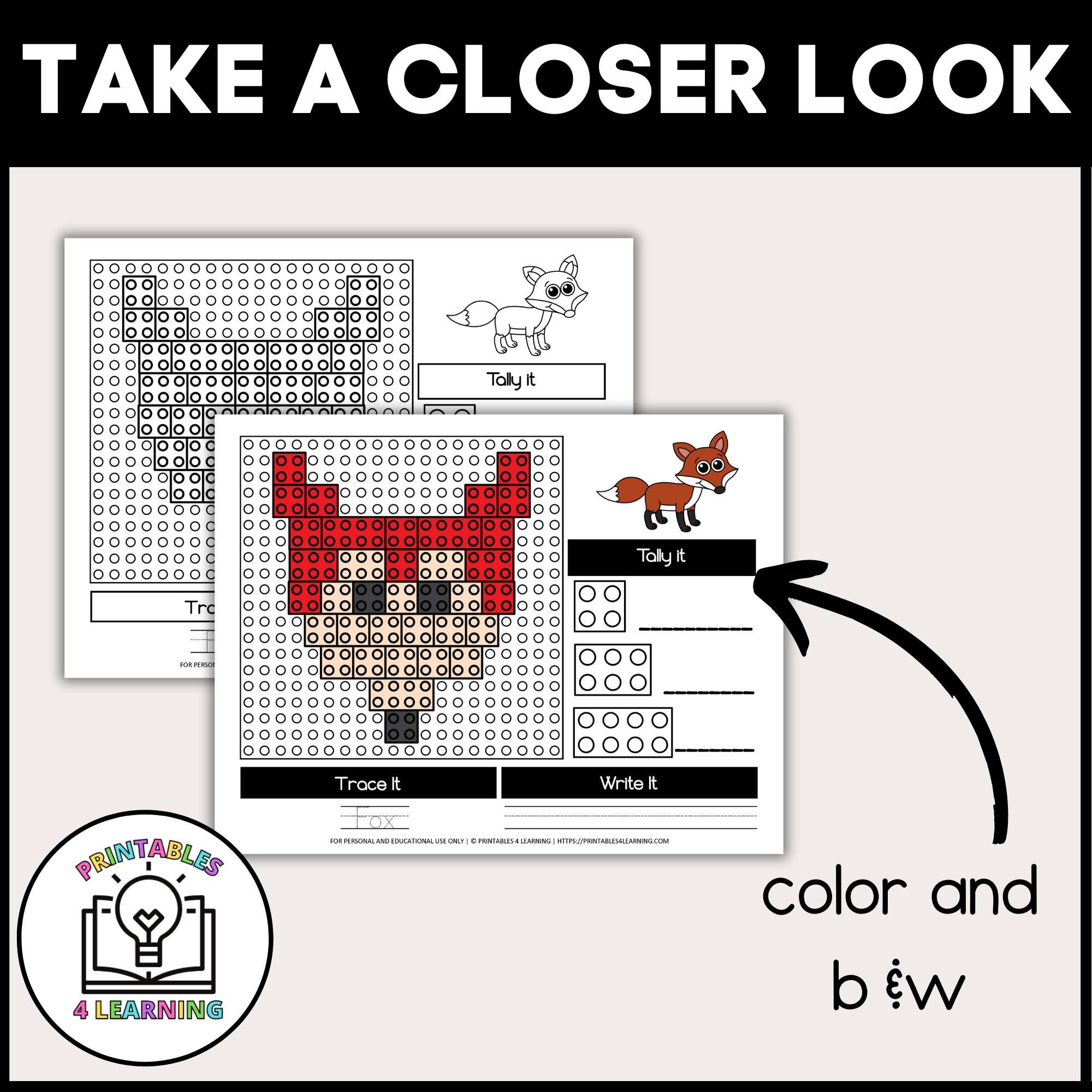 Animal Learning Building Blocks Mats - Brick Building Challenge STEM ...