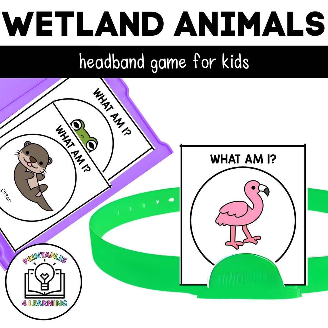 Who Am I? Headbands Game - Wetland Animals Edition - Etsy