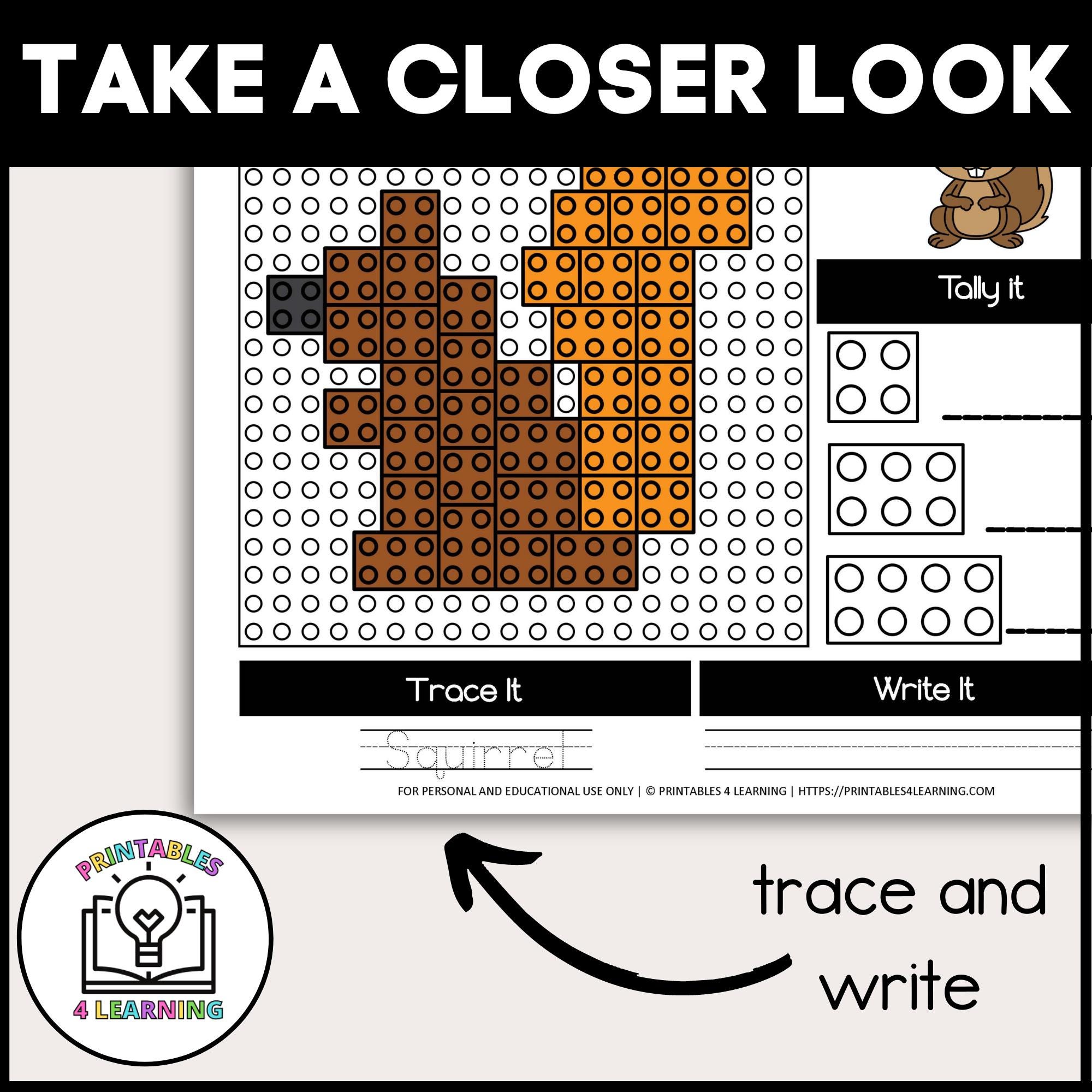 Animal Learning Building Blocks Mats - Brick Building Challenge STEM ...