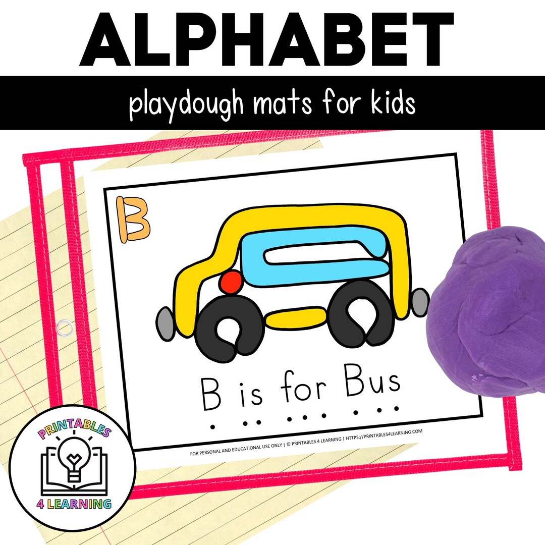 Alphabet Playdough Mats: Phonics Dots | Instant Digital Download - Etsy