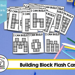 ABC Building Block Printable Worksheets - Brick Building Challenge STEM ...