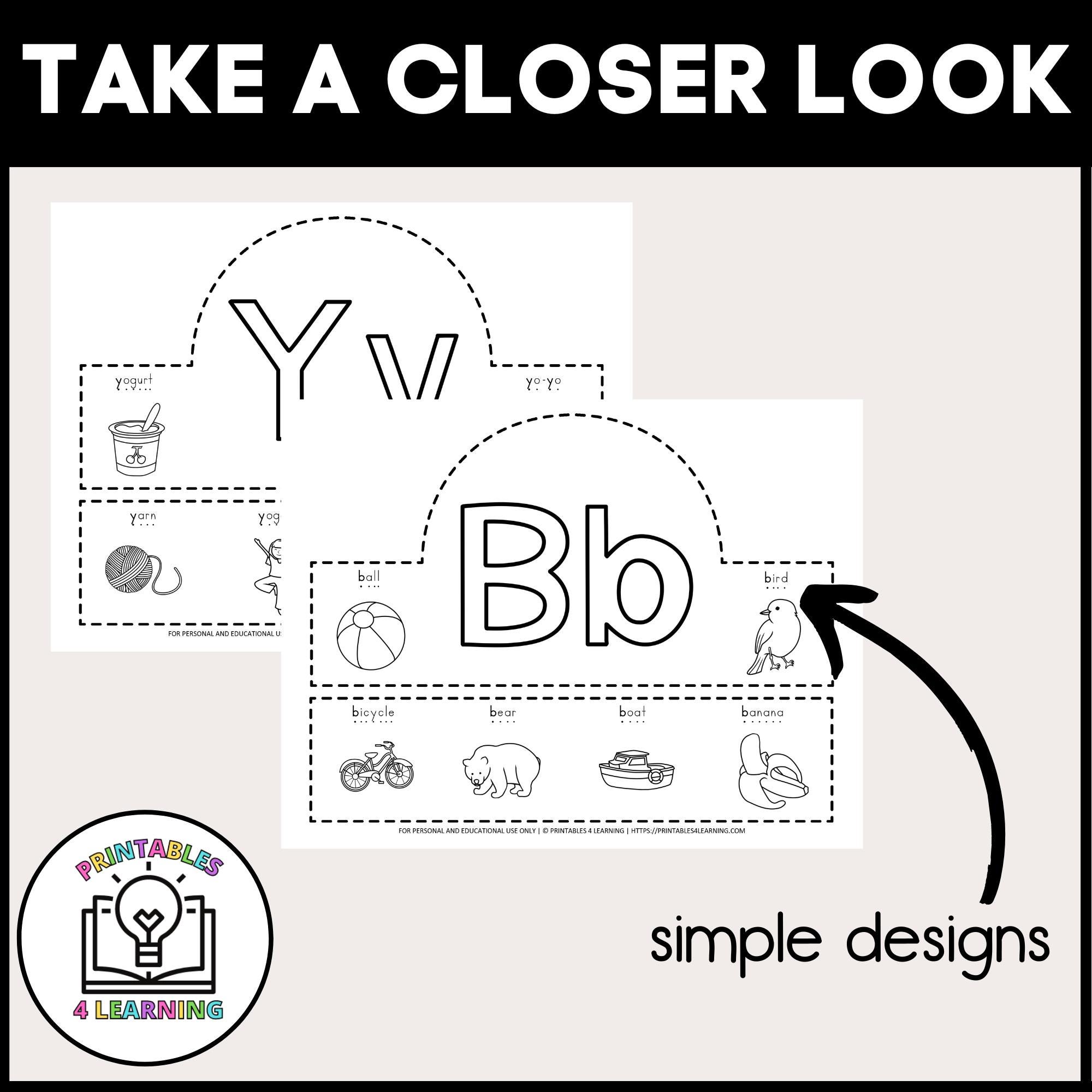 Beginning Sounds Alphabet Crowns | Instant Digital Download - Etsy