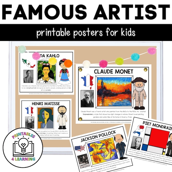 Famous Artists - Etsy