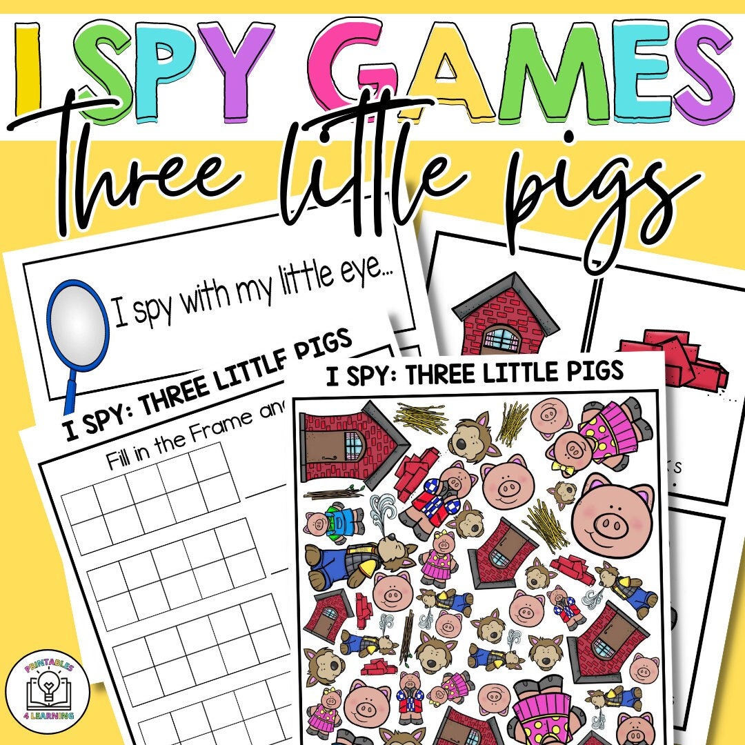 I Spy Three Little Pigs - Etsy