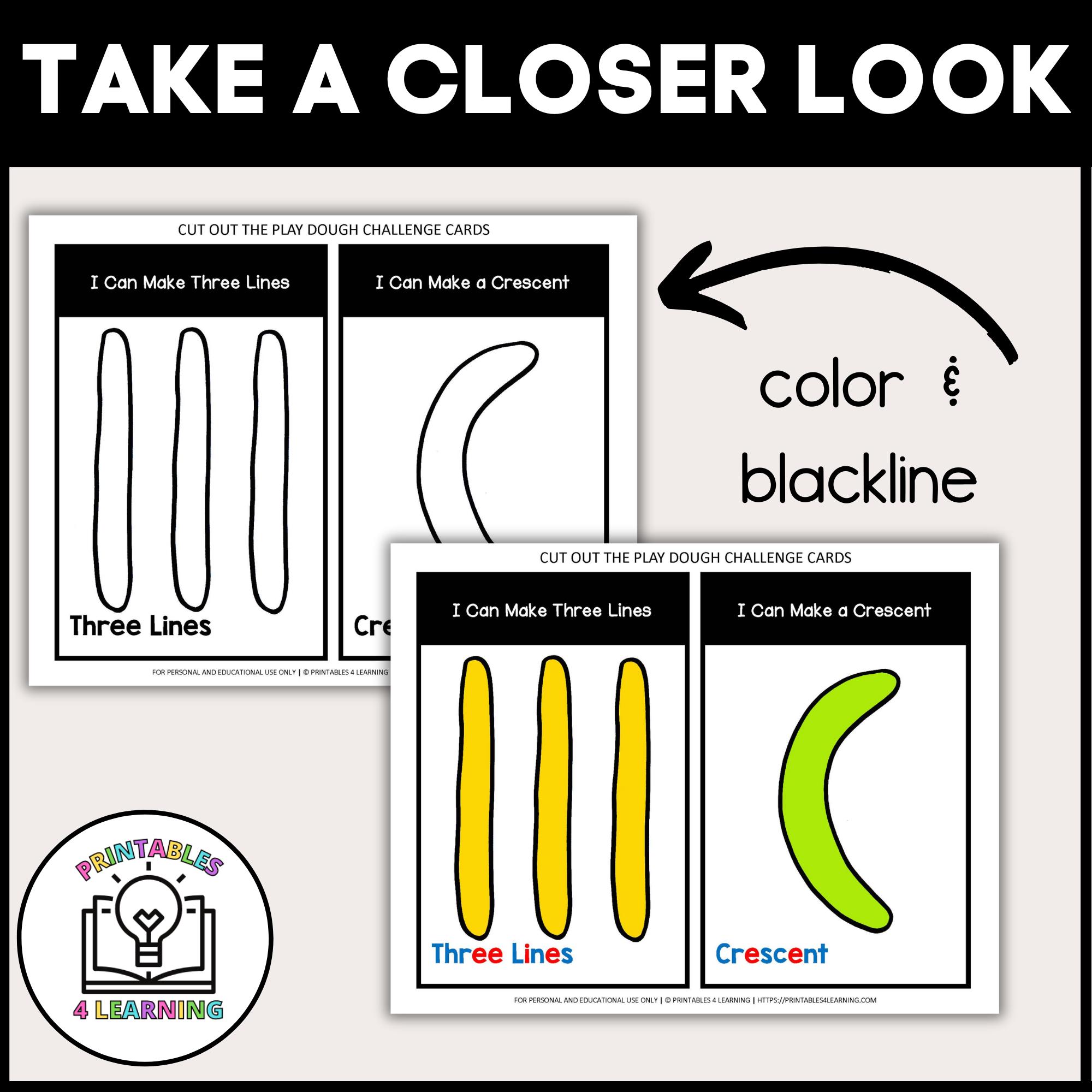 Fine Motor Play Dough Task Cards - Etsy