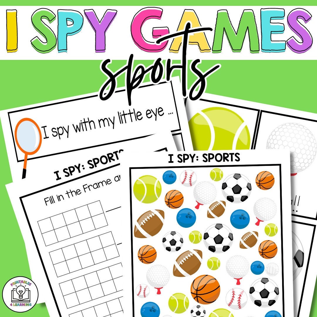 I Spy Sports - Etsy