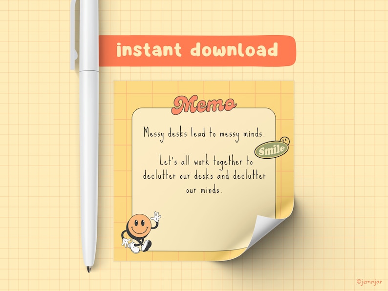 Printable Stationery, Retro Memo Sheets, Funky Memo Pads, Groovy ...