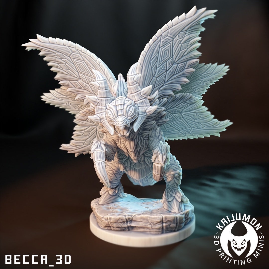 Slither Wing kaiju Style Designed by Becca3d - Etsy