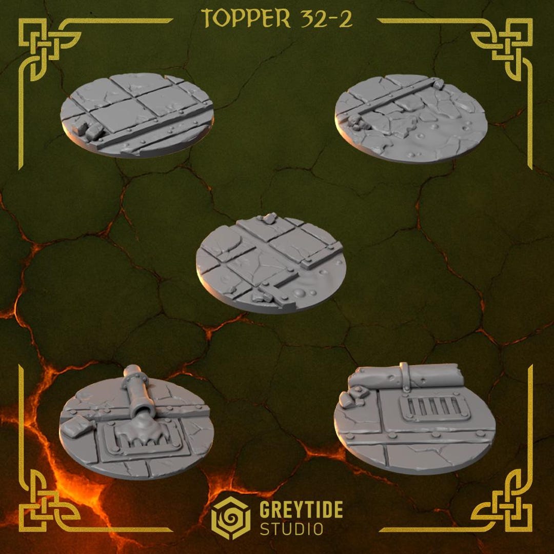 Topper 32 Version 2 | Anvil Warden | Greytide Studio - Etsy