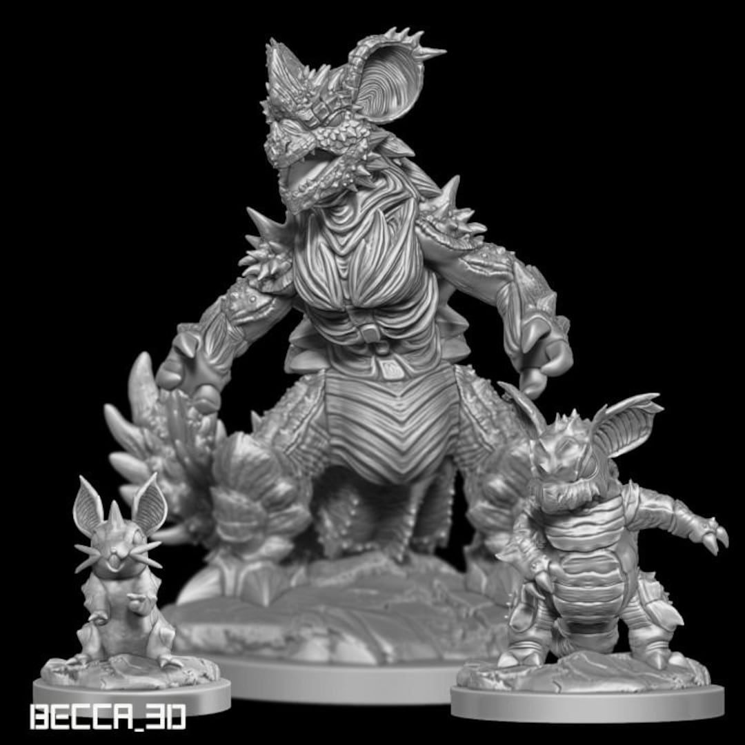 Kaijumon Monarch Queen/ Tabletop Model / Miniature Figurine | Kaijumon ...