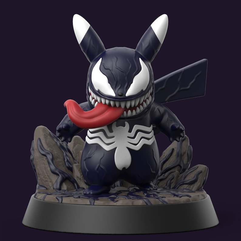 Venomized Pikachu - Etsy