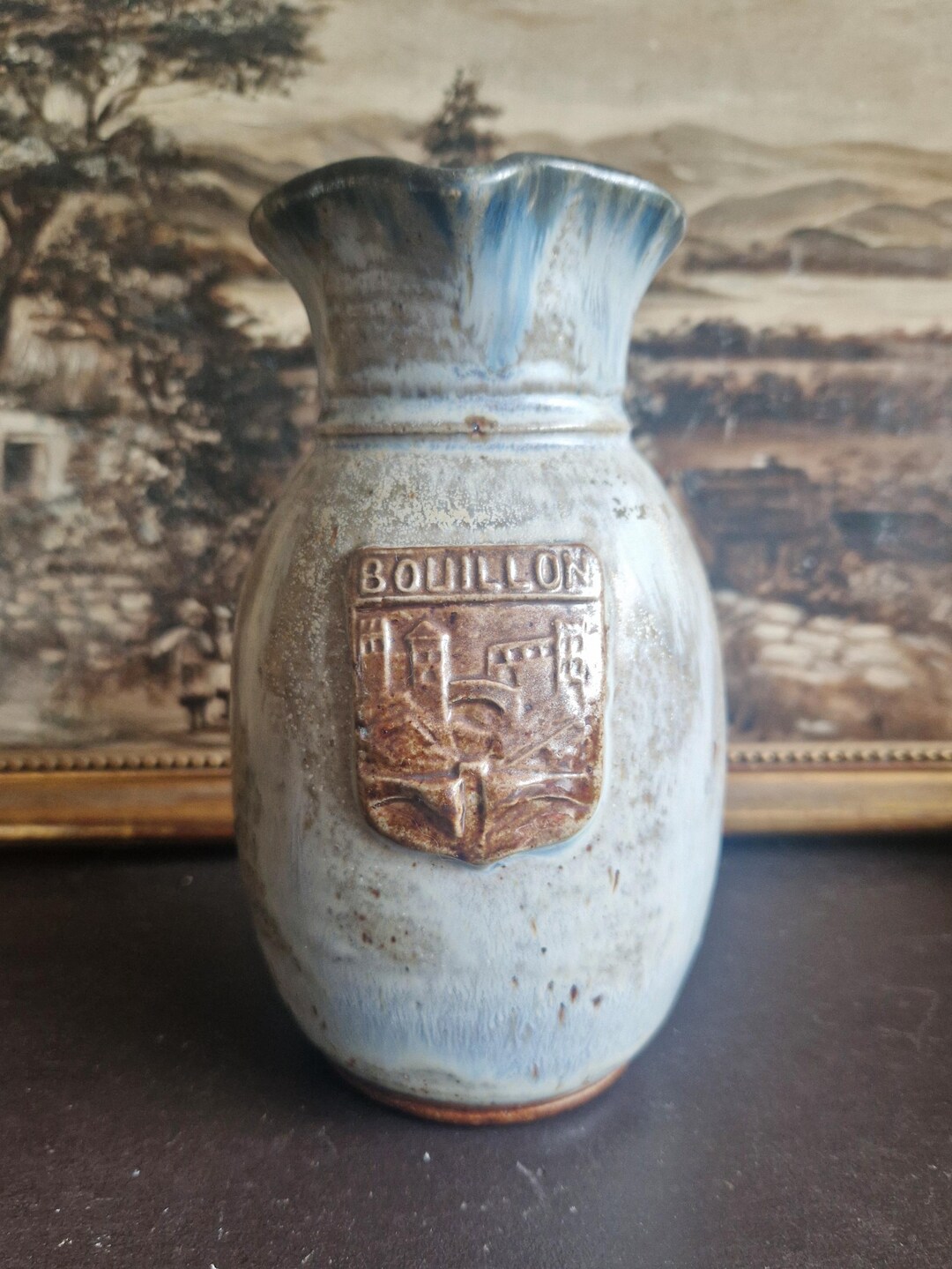 A Flame-glazed Stoneware Pitcher From Bouffioulx, Belgium, by Willy ...